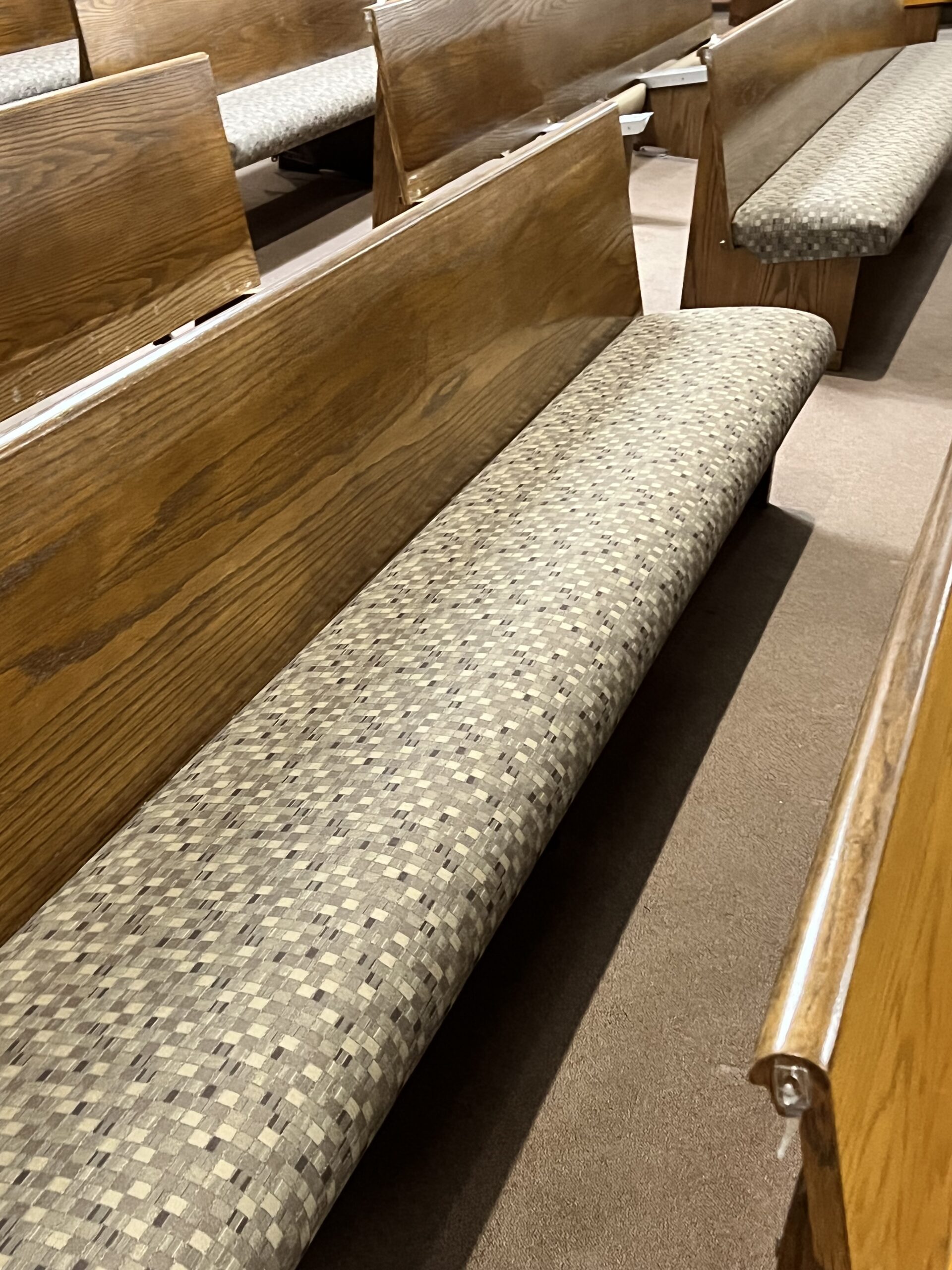 Pew Upholstery Project - Blessed Sacrament Catholic Church